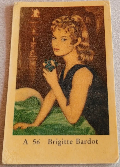 SCHAUSPIELERIN BRIGITTE BARDOT - Portrait-Foto - Sammelbild / Trading ...