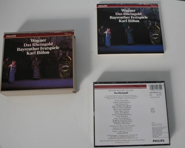 WAGNER CLASSICS :DAS Theingold Bayreuther Festspiele Karl Böhm 3 CD mit ...