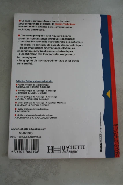 LIVRE SCOLAIRE GUIDE Pratique Du Dessin Technique Hachette ...