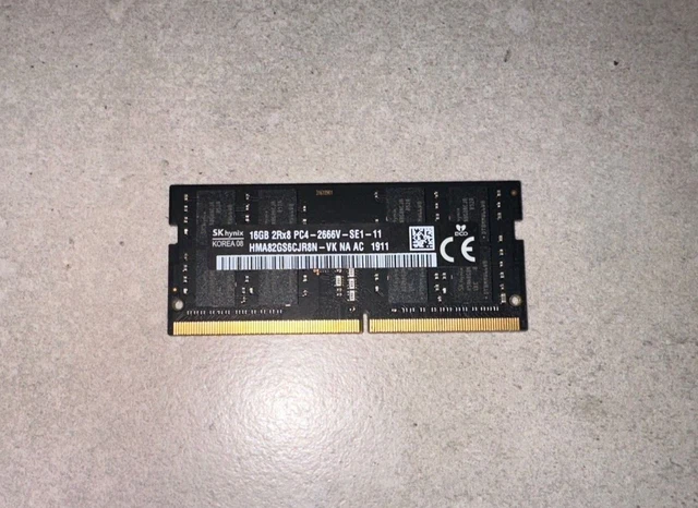 16GB SK HYNIX DDR4 2RX8 PC4-2666V-SE1-11 HMA82GS6CJR8N-VK NAAC iMac 5K ...