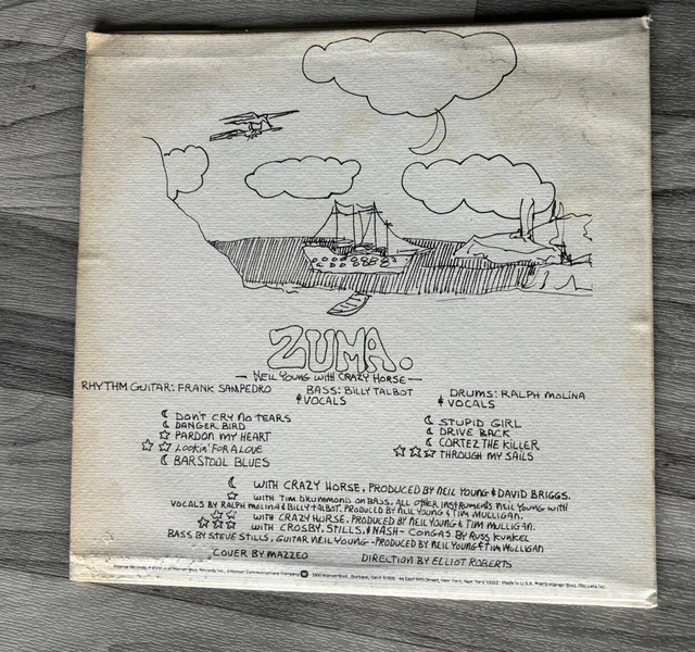 NEIL YOUNG ZUMA LP disco vinile EUR 18,21 - PicClick IT