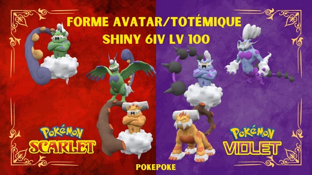 POKÉMON ECARLATE/VIOLET : Boréas, Fulguris, Démétéos Shiny 6IV LV100 ...
