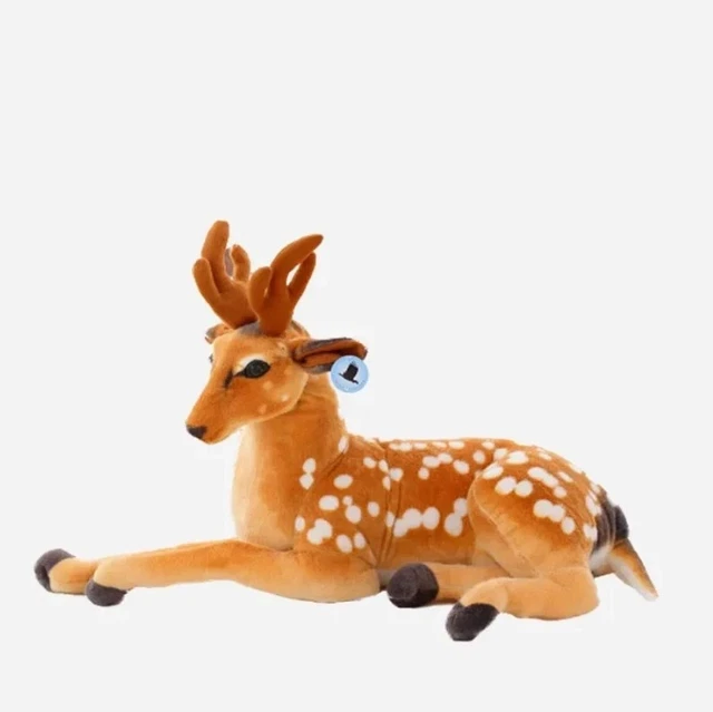 GIANT LIFELIKE SIKA Deer Plush Toy Stuffed Animal for Kids Toddler Doll ...