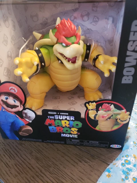 SUPER MARIO BROS Movie Premium 7” Bowser Figure Fire Breathing NEW 2023 ...