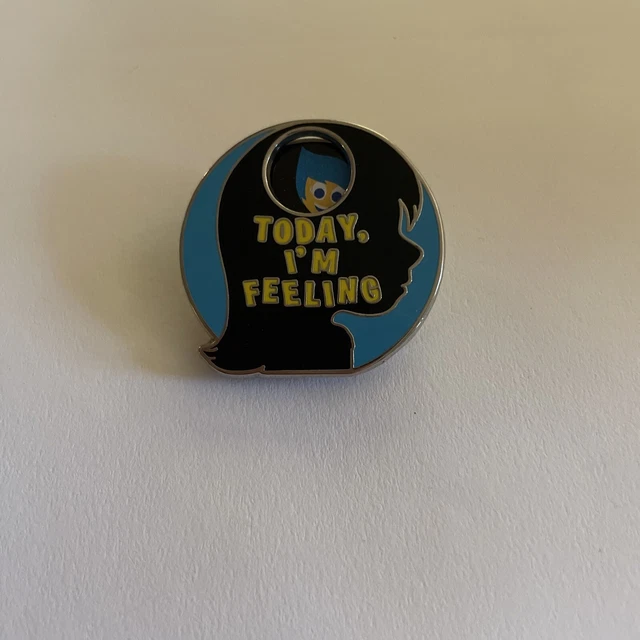 DISNEY PARKS PIXAR Inside Out Riley Today I'm Feeling Spinner Pin ...