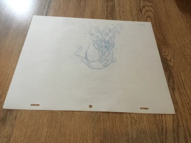 ALL DOGS GO To Heaven Cartoon Animation Cel And Original Sketch Don ...