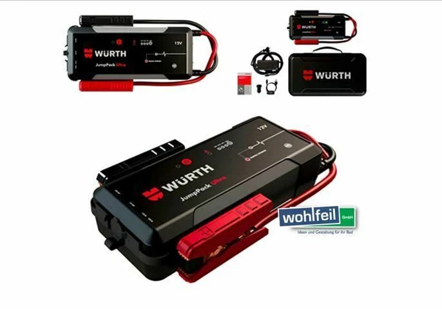WÜRTH NOTFALL-STARTHILFE BOOSTER Lithium-Ionen 12 V Jump Pack Ultra Art ...