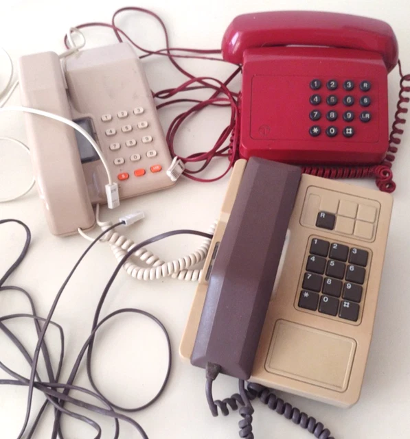 3 VINTAGE BT Phones - "Untested" £10.78 - PicClick UK