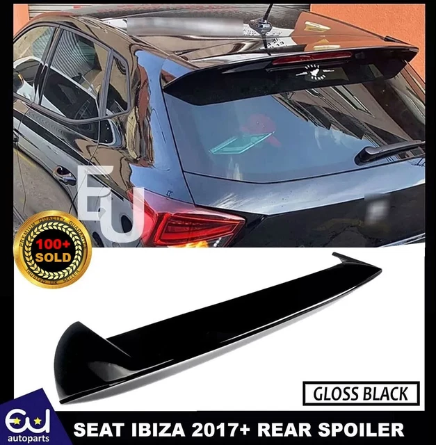 REAR BOOT ROOF Trunk Spoiler For Seat Ibiza 5Dr Mk5 6F 2017-2022 Gloss ...