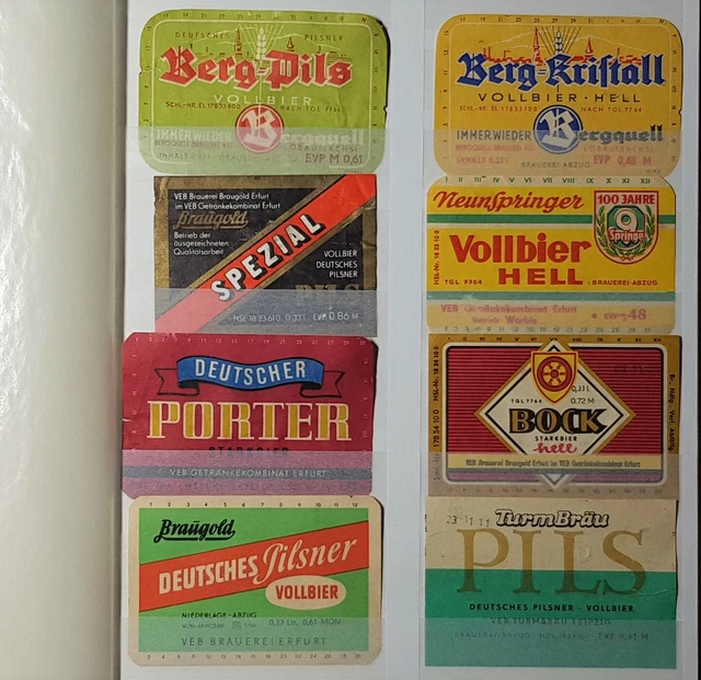 SAMMLUNG ETIKETTEN BIER Brauerei BE DDR und Ostblockstaaten im ...