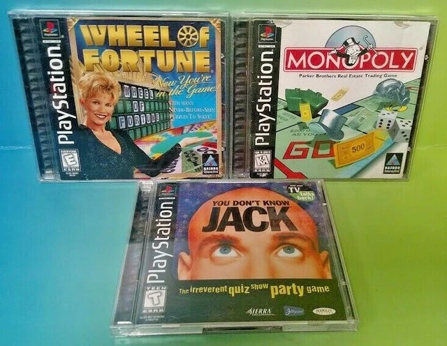 DON'T KNOW JACK, Monopoly, Wheel of Fortune Lot - Playstation 1 2 PS1 ...