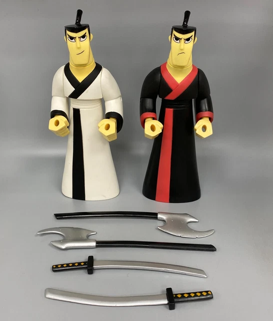 SET ACTION FIGURE Samurai Jack Dark Warrior Cartoni Animati Network ...