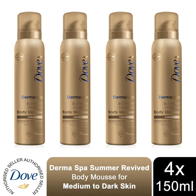 MOUSSE CORPO AUTOABBRONZANTE Dove Derma Spa estate rivissuta per pelle ...
