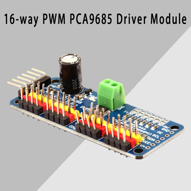 PCA9685 16-CHANNEL 12-BIT PWM Servo motor Driver I2C Module For Arduino ...