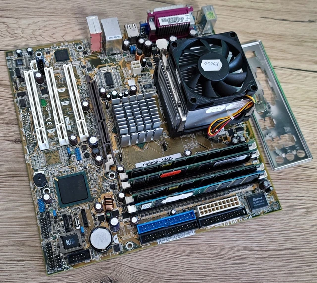 ASUS P4P800-VM/S REV:1.06 Intel 865G Socket 478 Motherboard + CPU + 2GB ...