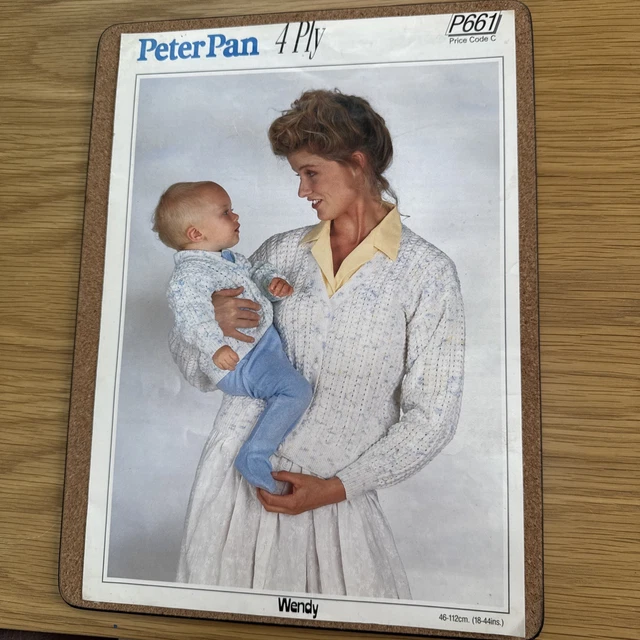 PETER PAN KNITTING Pattern P661 Mother & Baby 18”-44” Inclusive £1.16 ...