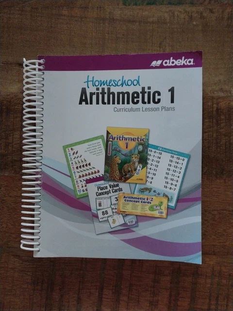 ABEKA HOMESCHOOL ARITHMETIC 1 Curriculum Lesson Plans Spiral Paperback ...