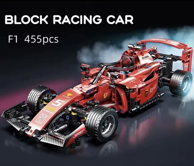 NEW BUILDING BLOCKS, F1 Car Technic Ferrari Themed Formula 1 F1 Race ...