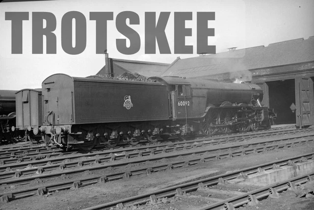 LARGER NEGATIVE BR British Railways Steam Loco 60092 Class A3 c1950s £3 ...