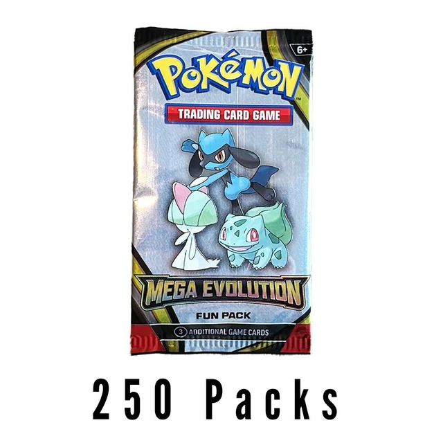 POKÉMON TCG MEGA Evolution Fun Pack cards NEW - 750 Cards - 250 Packs ...