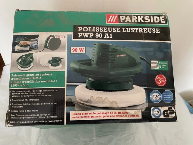 PARKSIDE POLISSEUSE POUR VOITURES VITESSE 3.300 TOURS 90 WATTS JAMAIS ...