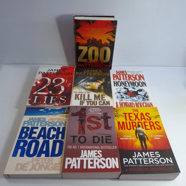 JAMES PATTERSON MIXED x 7 Book Bundle Lot Mystery Crime Thriller Large ...