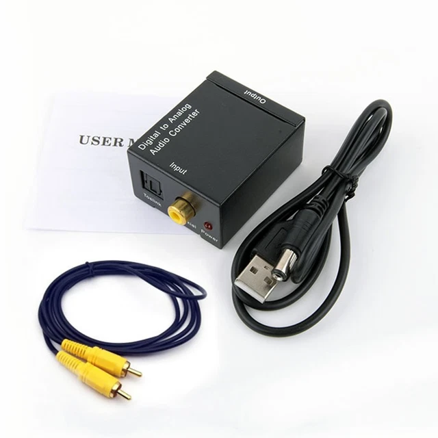 3 PIECES OPTICAL to Coaxial Converter Digital-analog Converters Audio £ ...