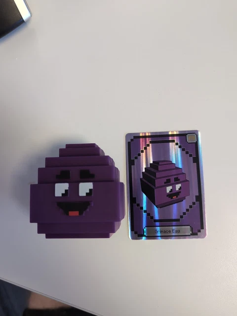 MCDONALD'S GRIMACE EGG Toy with Minecraft Code £16.32 - PicClick UK