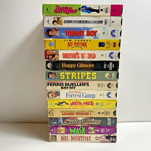 VINTAGE COMEDY VHS 80s 90s - Lot of 14 - Sandler Carrey Hanks - Tested ...