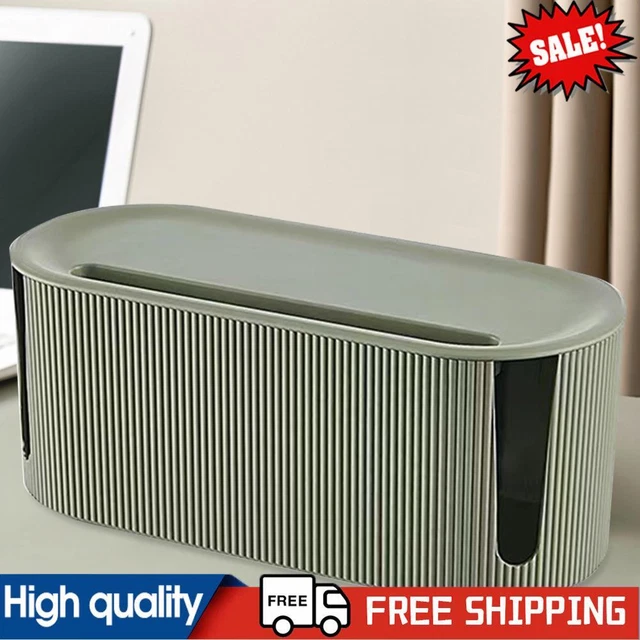 PLUG BOARD STORAGE Box Cable Management Box Cable Wire Organizer (Green ...