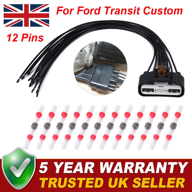 FOR FORD TRANSIT Custom Wiper Motor Connector Plug Replacement 12 pin ...