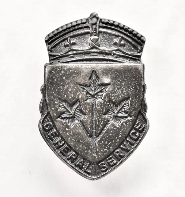 MINT STERLING SILVER Canadian General Service Pin Wwii $45.00 - PicClick CA