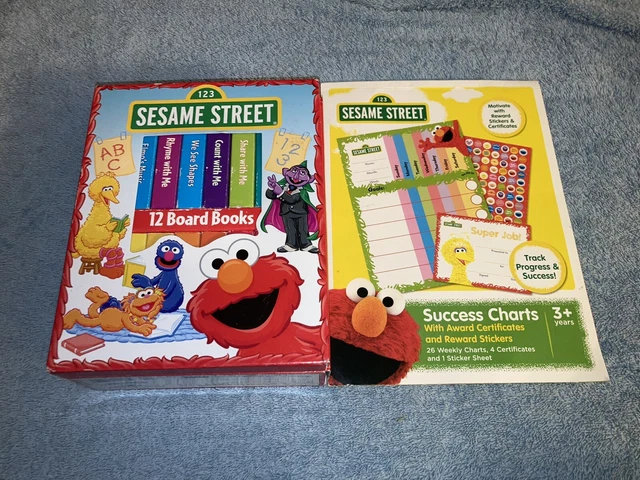 SESAME STREET STICKER Success Chart & Book Set For Kids - Sesame Street ...