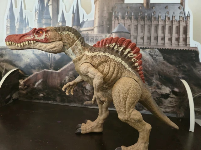 MATTEL JURASSIC WORLD Extreme Chompin' Spinosaurus Dinosaur Action ...