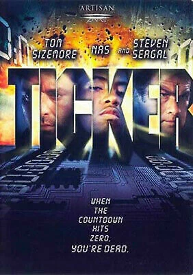 TICKER DVD STEVEN Seagal Movie 2001 Action Tom Sizemore NAS Crime Film ...