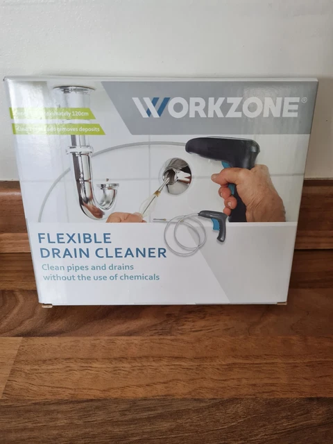WORKZONE FLEXIBLE DRAIN Cleaner, Clean Pipe & Drains Without The Use Of ...