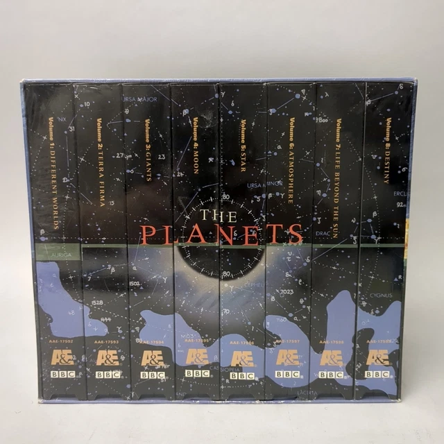 THE PLANETS A&E BBC VHS Box Set Tapes Volume 1-8 Video Cassettes New In ...