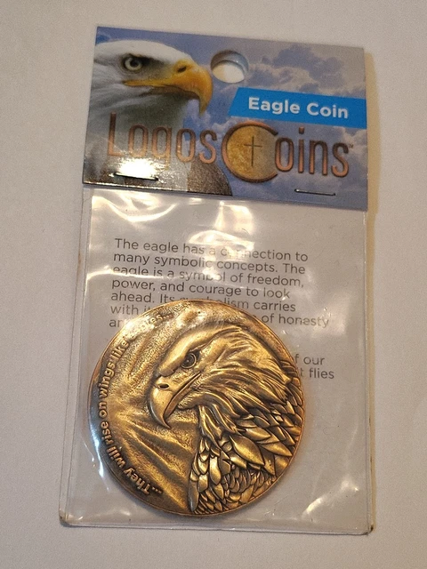 RARE AMERICAN BALD Eagle Logos Coins Eagle Token Zinc Alloy Gold-plated ...