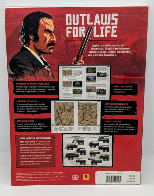 RED DEAD REDEMPTION 2 Official Strategy Game Guide Piggyback II RDR2 ...
