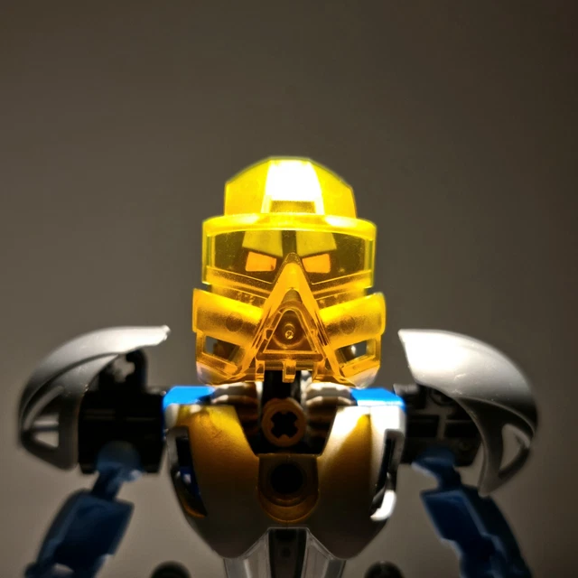 LEGO 32571 TRANS Neon Maschera Bionicle Giallo Kanohi Kaukau da 8530 ...