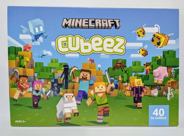 BRAND NEW NEAR COMPLETE SET 32x 2025 Woolworths Minecraft Cubeez 32/40 ...