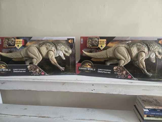 JURASSIC WORLD REBIRTH Distortus Rex Rumble'n Rampage 22in D-Rex £52.10 ...