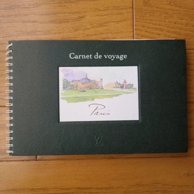LOUIS VUITTON CARNET de voyage Paris scenery Travel Note book Pencil ...