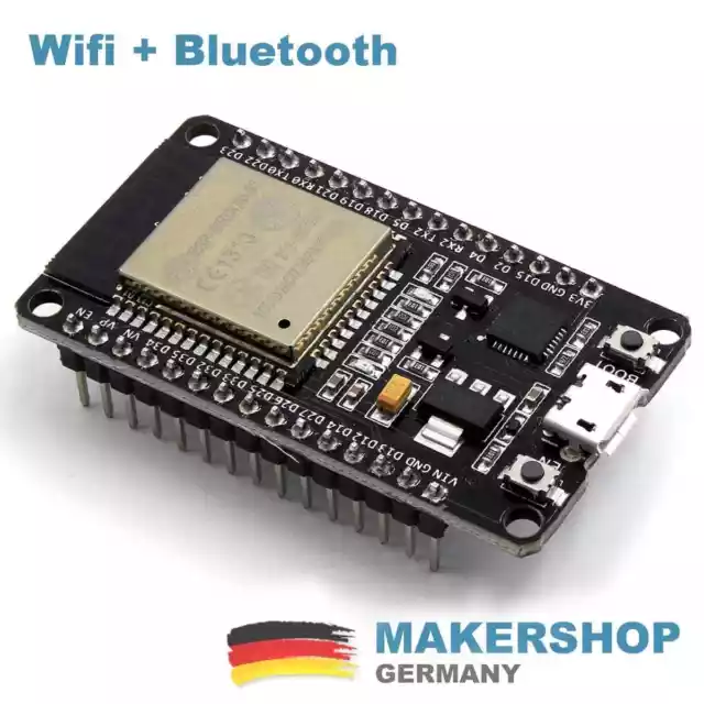 ESPRESSIF ESP32 WLAN Dev Kit Board Development Bluetooth Wifi v1 WROOM32 NodeMCU EUR 6,75 ...
