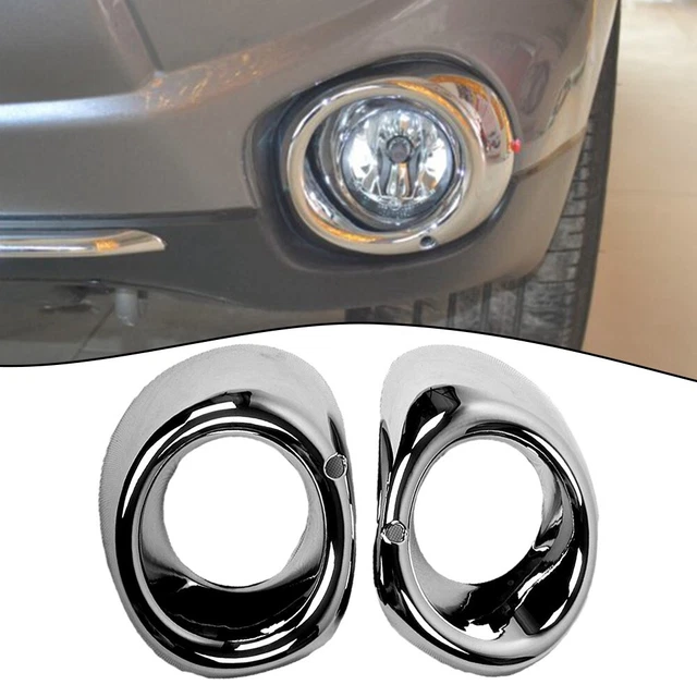 EASY AND QUICK Installation with Chrome Front Fog Light Lamp Cover Trim ...