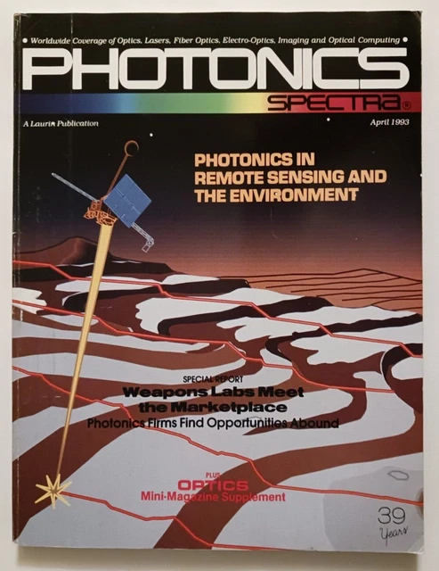 VINTAGE 1993 PHOTONICS Spectra Magazine-Remote Sensing & Environment $9 ...