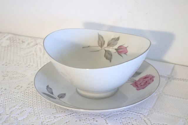 NARUMI CLASSIC ROSE 5226 JAPAN rosa Rosen Soße Boot mit angebrachter ...