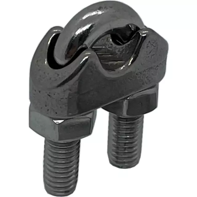 50X WIRE ROPE clamp U-clamp Stainless steel V2A 304 16mm Rope clamp ...