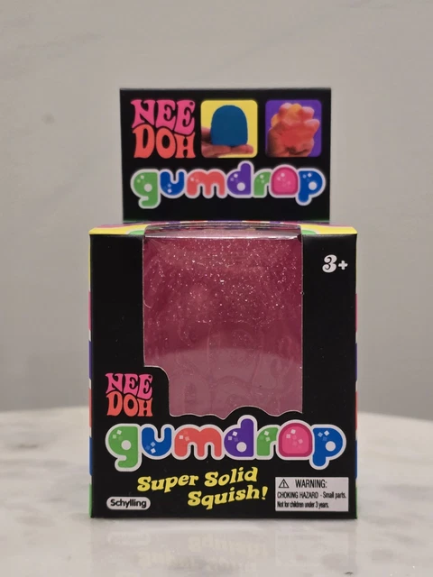 NEE DOH GUMDROP Super Solid Squish Needoh Gum Drop Pink RARE ships now ...