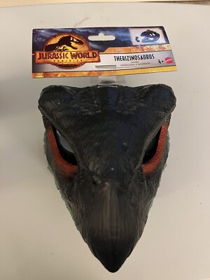 MATTEL JURASSIC WORLD Dominion Therizinosaurus Dinosaur Dino Mask £38. ...